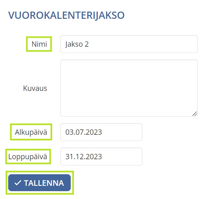 Creating a work schedule – Nepton Support