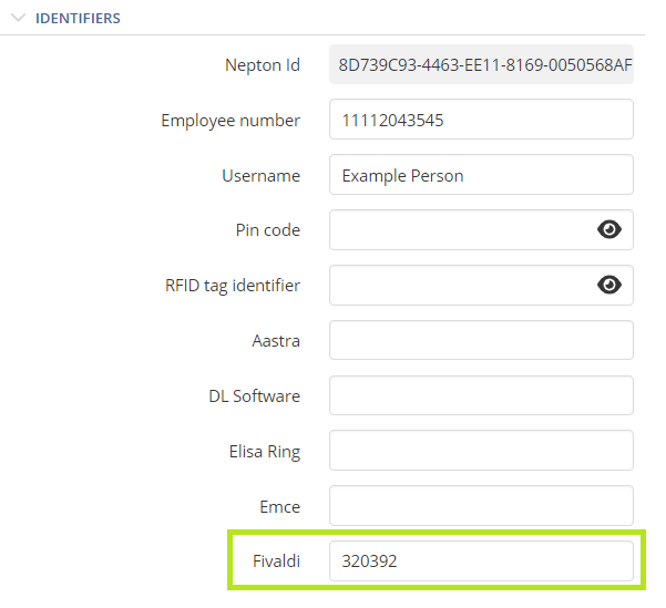 Fivaldi salary export, CSV – Nepton