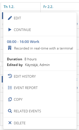 Recording event in real-time – Nepton Support
