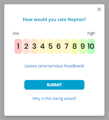 Satisfaction surveys visible to all users begin – Nepton Support