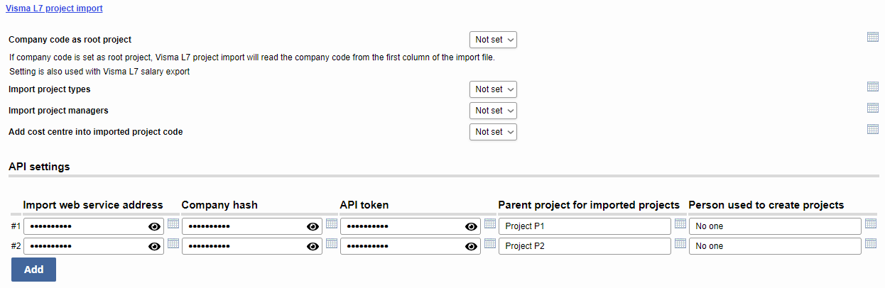 Project import - Visma L7/LTR – Nepton