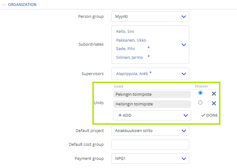 Adding persons to a unit – Nepton Support