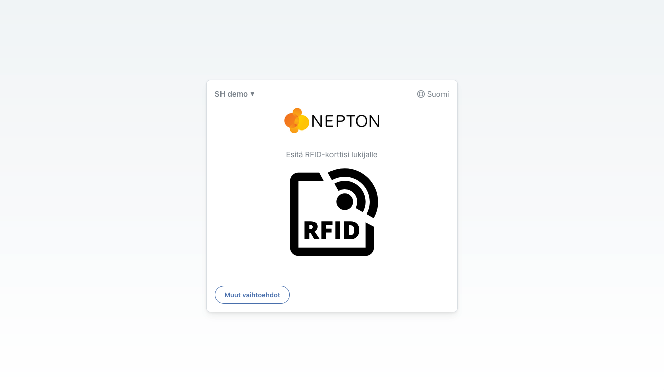 Kirjautumissivun uudistukset – Nepton Support