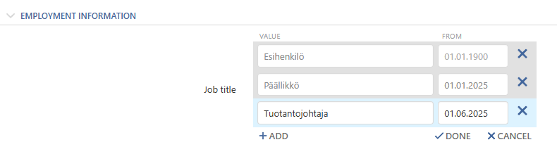 Person information field validities – Nepton Support
