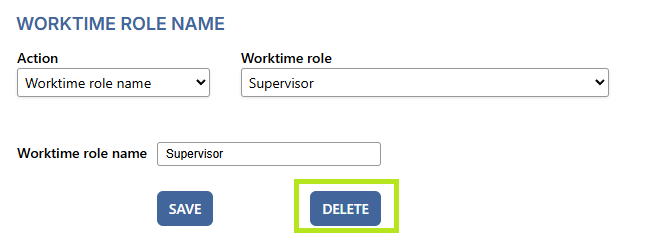 Deleting worktime roles – Nepton Support