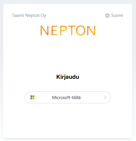 SAML SSO-kirjautuminen – Nepton Support