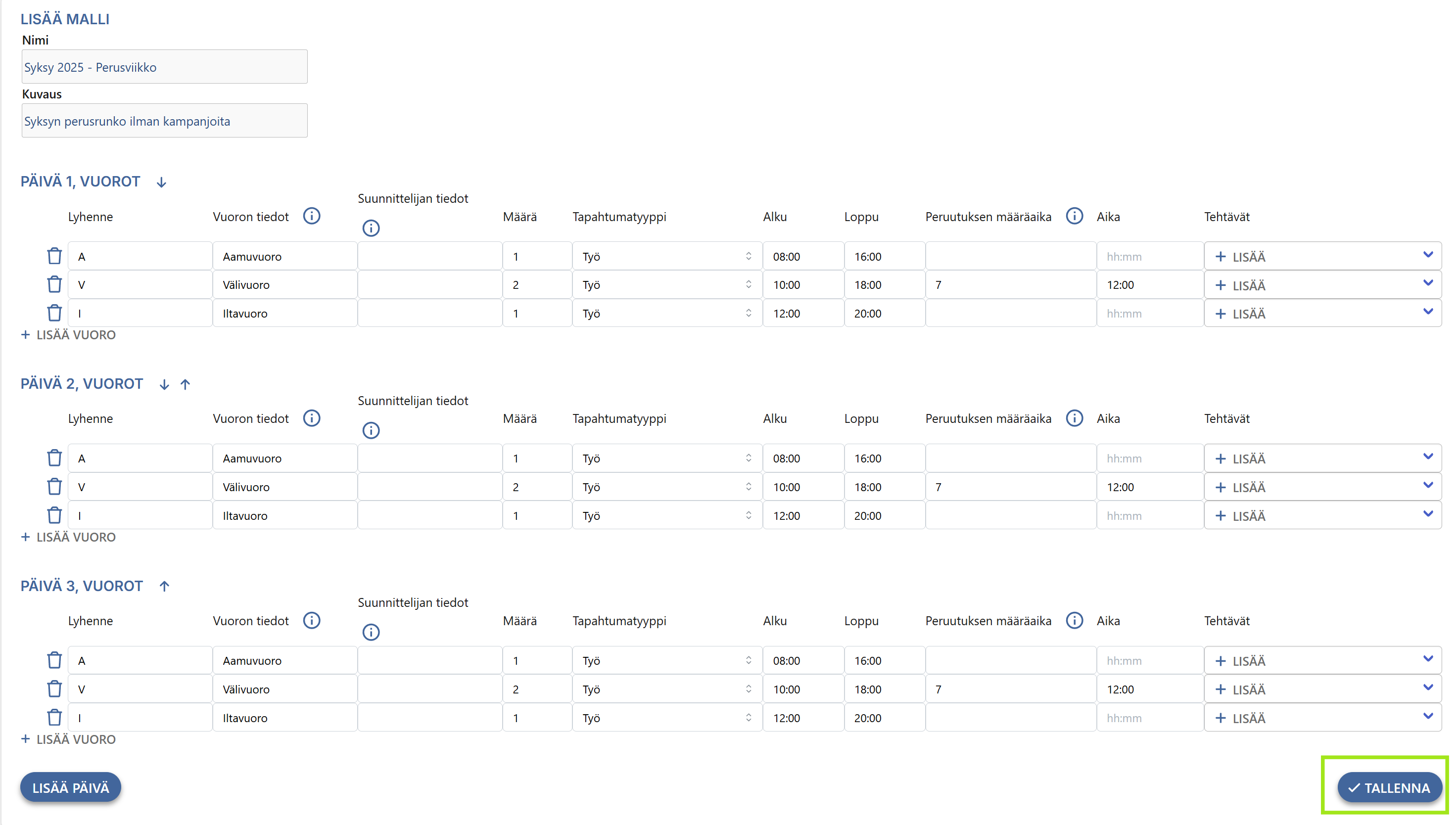 Nepton release on September 20th brings improvements to shift planning – Nepton Support