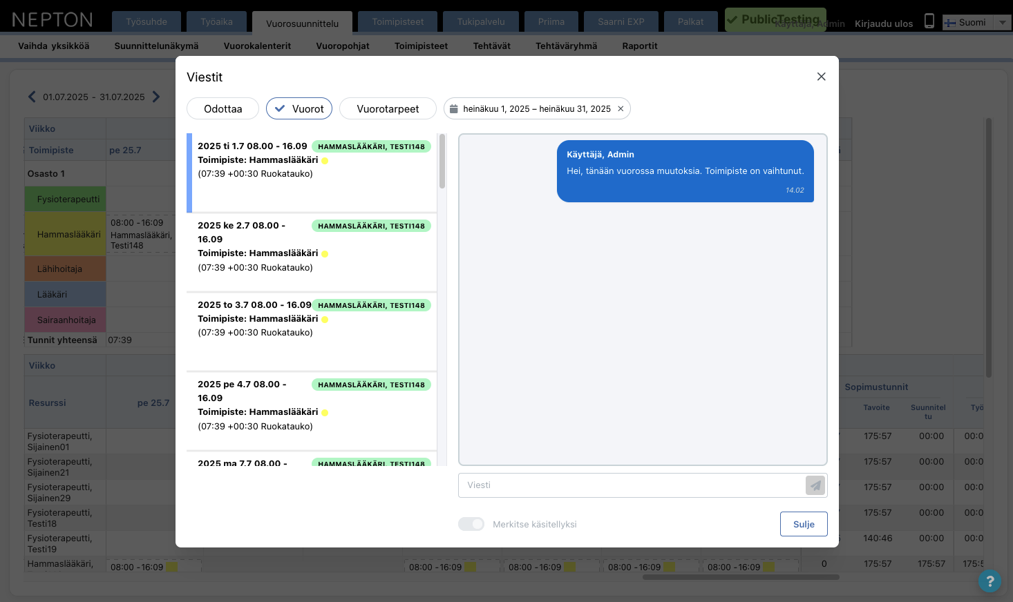 Nepton release on September 20th brings improvements to shift planning – Nepton Support