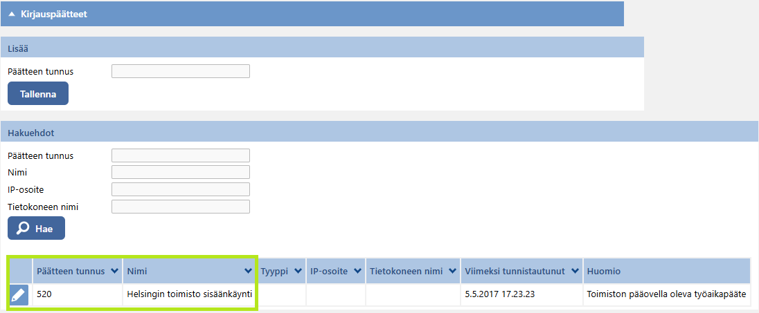 Sallitut IP-osoitteet työaikakirjausten tekemiseen – Nepton Support