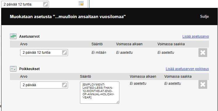 Configure exceptions to settings – Nepton Support