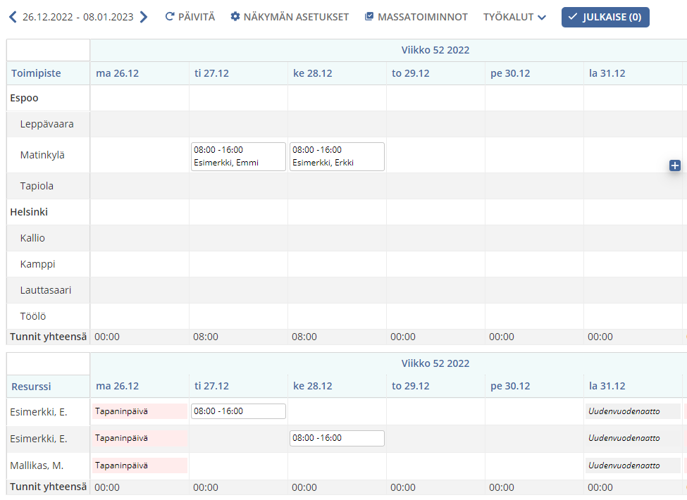 Work shift planning - General information – Nepton Support
